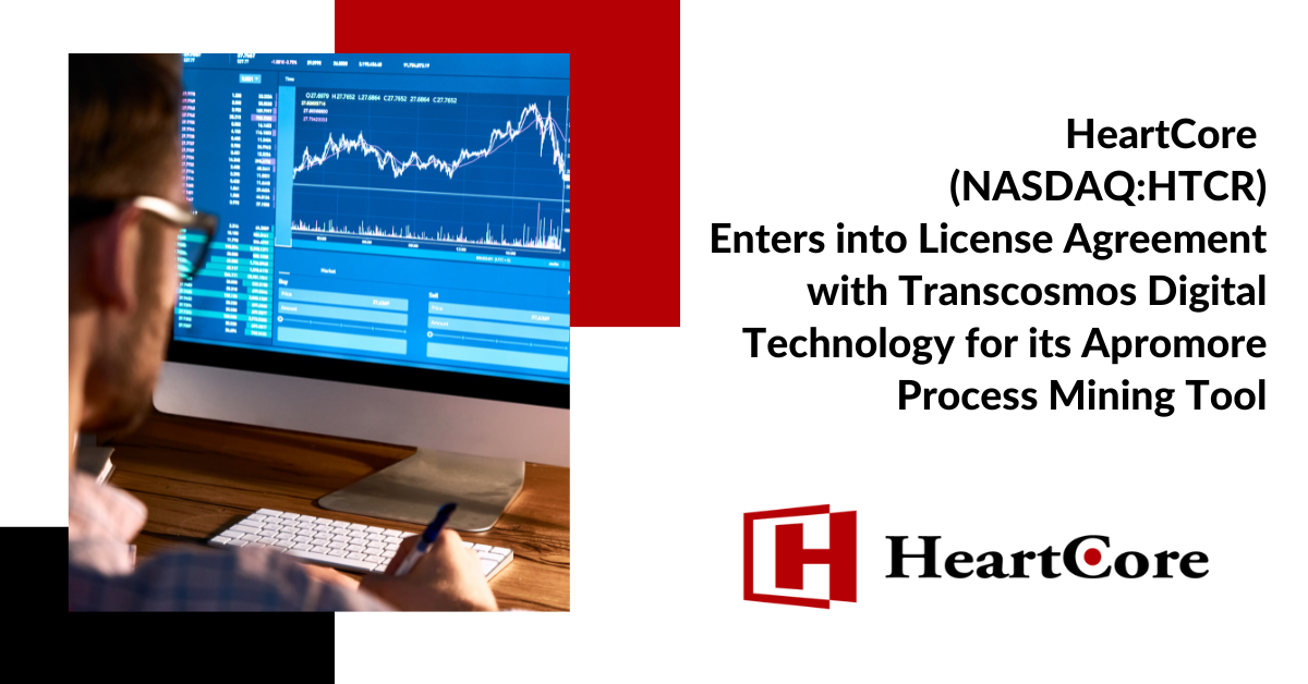 HeartCore Enters into License Agreement with Transcosmos Digital Technology for its Apromore ...