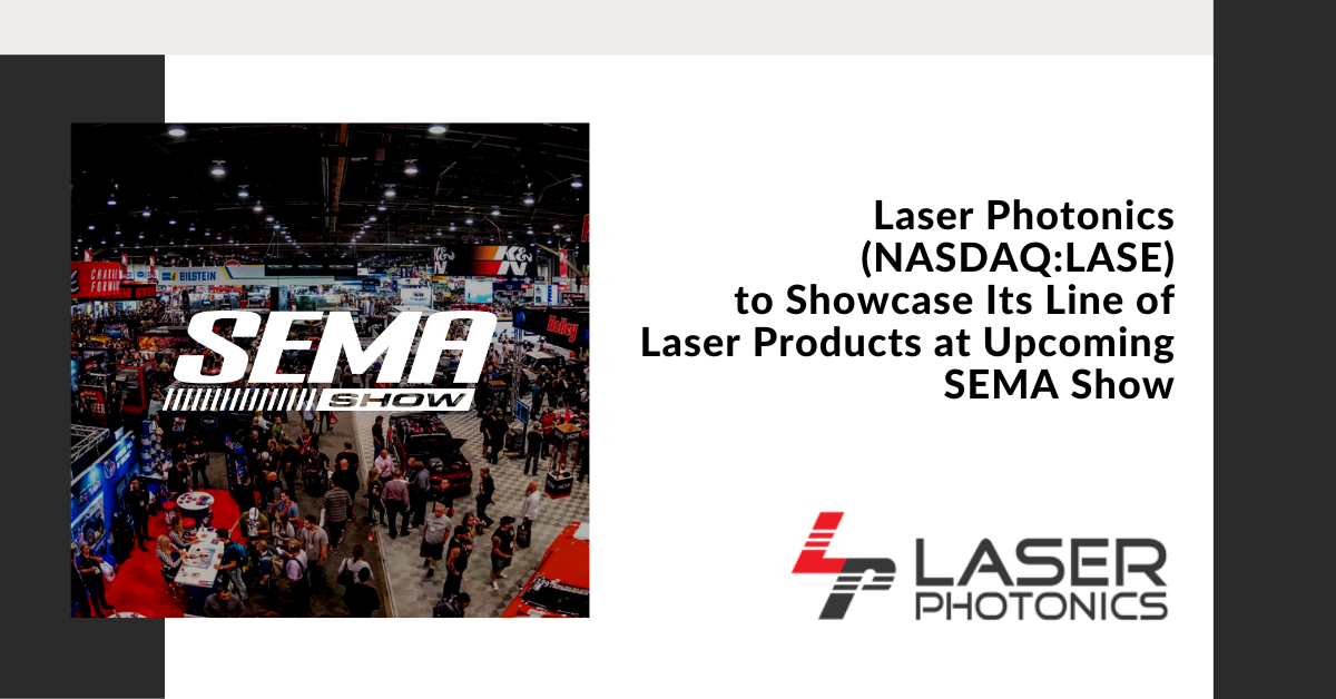 Laser Photonics (NASDAQ:LASE) to Showcase Its Line of Laser Products at ...