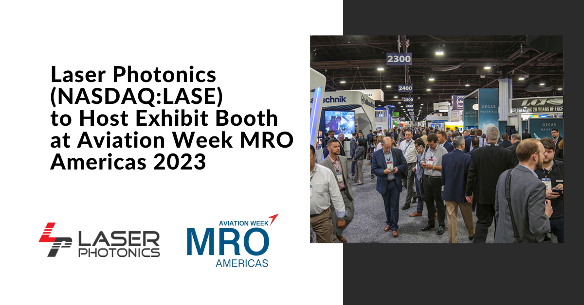 Laser Photonics (NASDAQ:LASE) to Host Exhibit Booth at Aviation Week ...