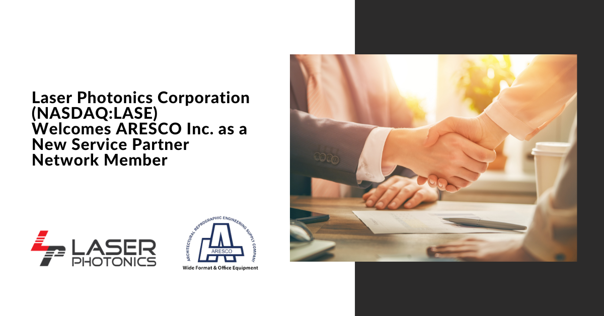 Laser Photonics (NASDAQ: LASE) Welcomes ARESCO Inc. as a New Service ...