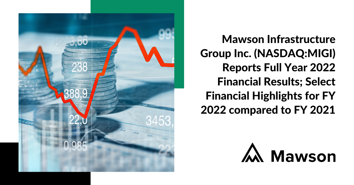 Mawson Infrastructure Group Reports Full Year 2022 Financial Results ...