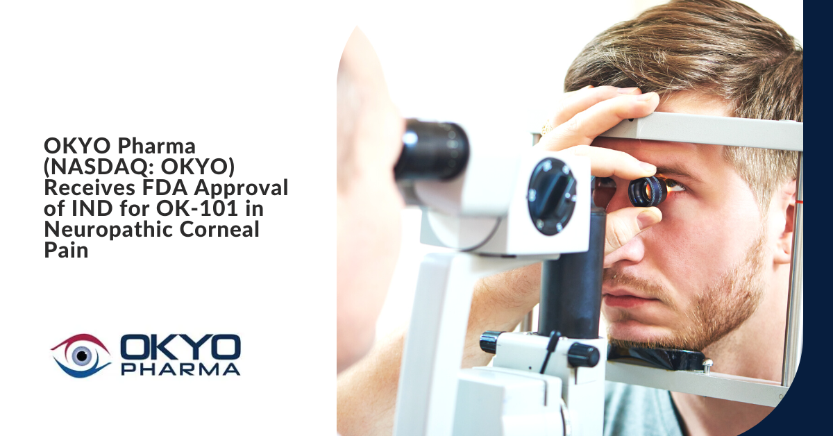 OKYO Pharma (NASDAQ: OKYO) Receives FDA Approval of IND for OK-101 in ...