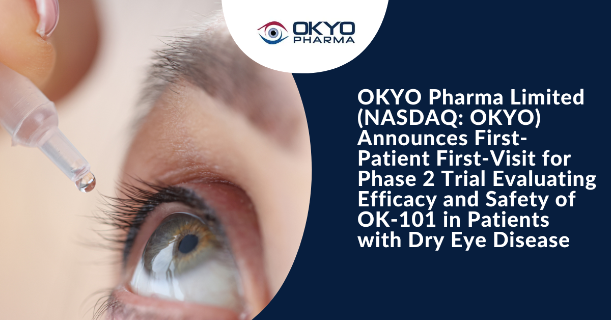 OKYO Pharma (NASDAQ: OKYO) Announces First-Patient First-Visit for ...
