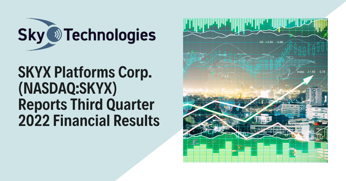 SKYX Platforms Corp. Reports Third Quarter 2022 Financial Results ...