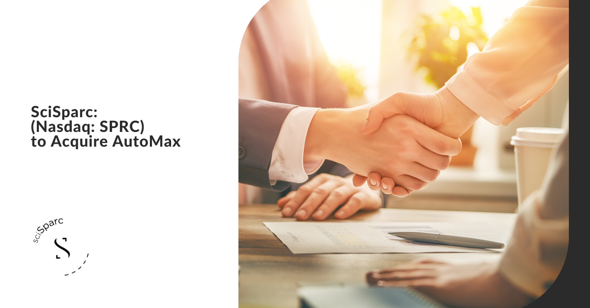 SciSparc (Nasdaq: SPRC) to Acquire AutoMax - TraDigital IR