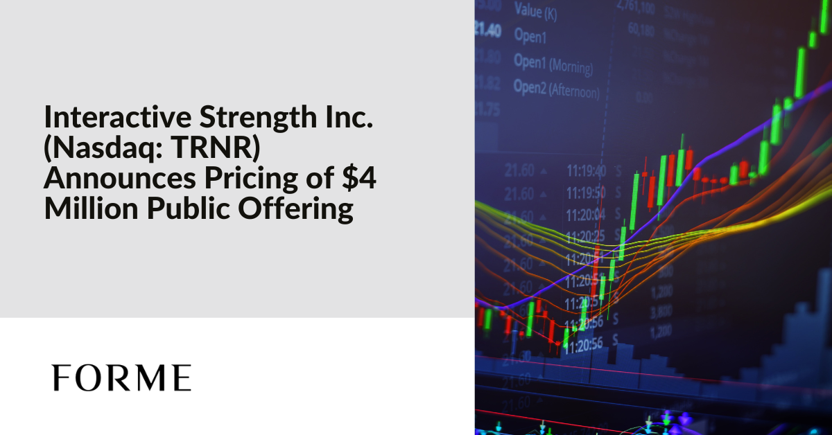Interactive Strength Inc. (Nasdaq: TRNR) Announces Pricing of $4 ...